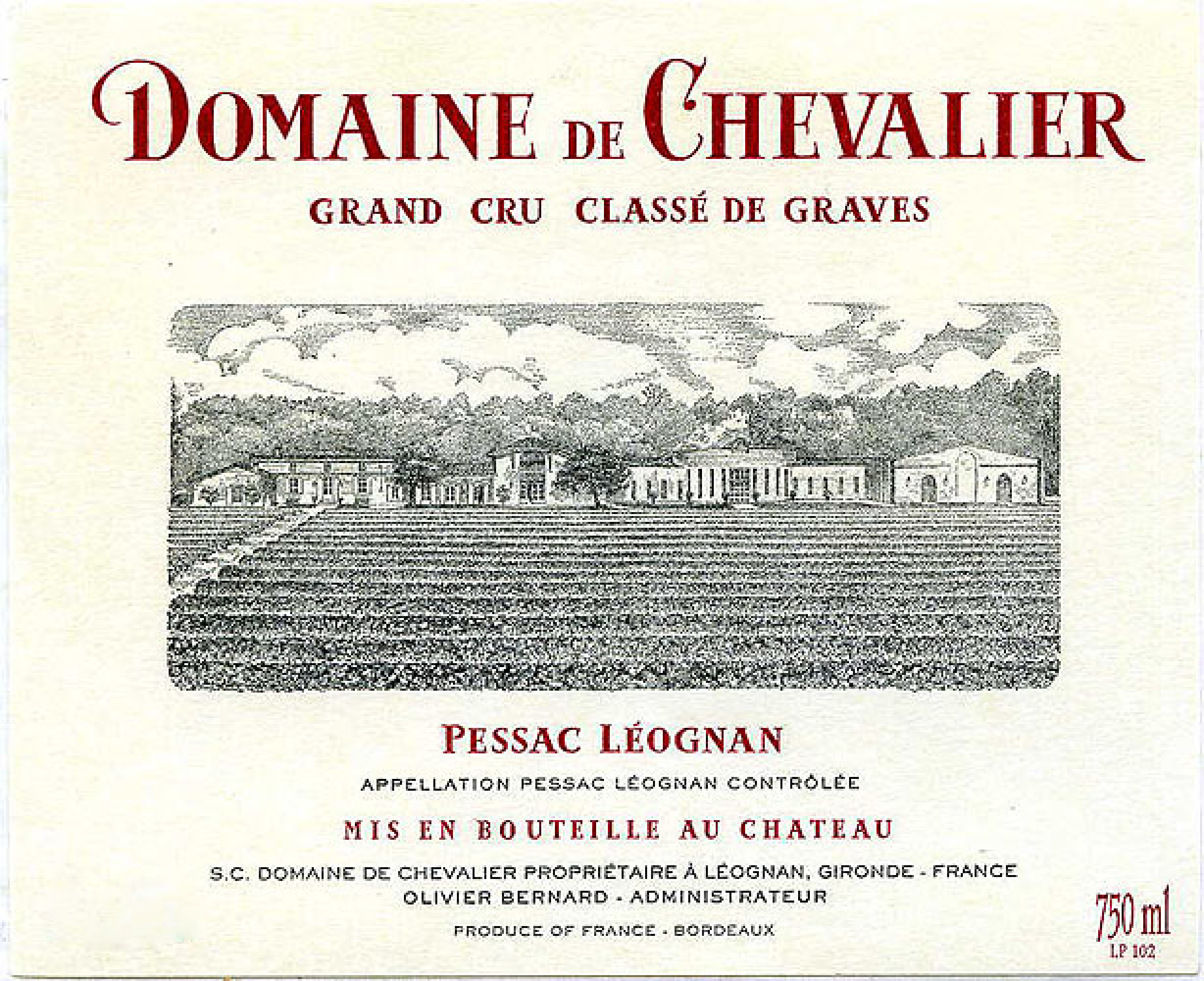 Domaine de Chevalier Domaine de Chevalier Grand Cru Classé 2020 - WEIN & CO